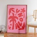 Retro Pink Aloha Poster Hawaii Wall Art Vintage Living Room - Etsy