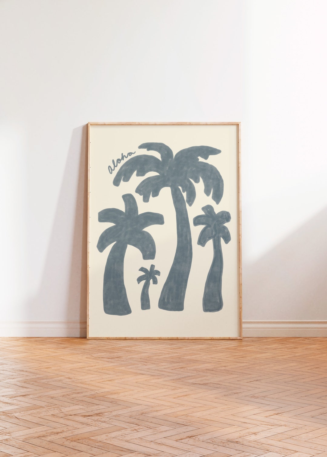 Vintage Aloha Hawaiian Poster, Hawaii Inspired Wall Art, Retro Living ...