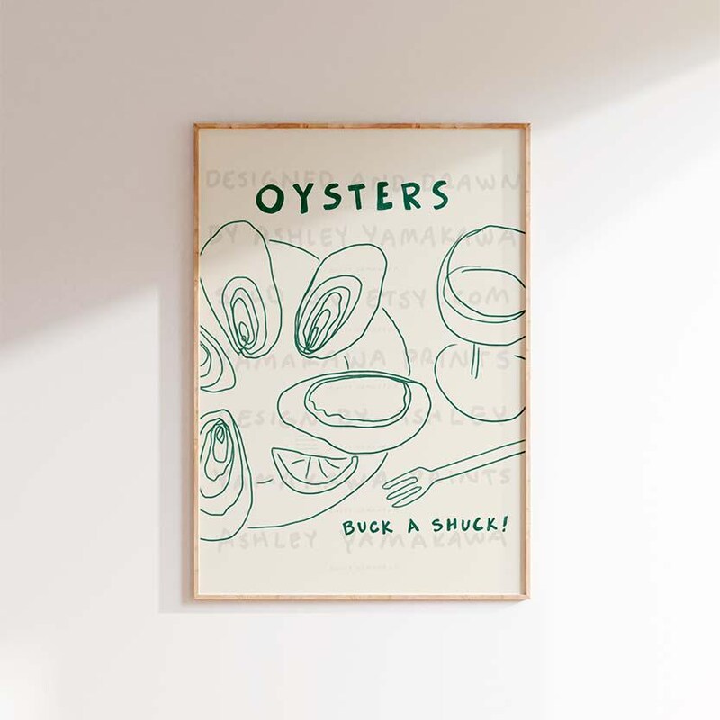 Oyster Art - Etsy