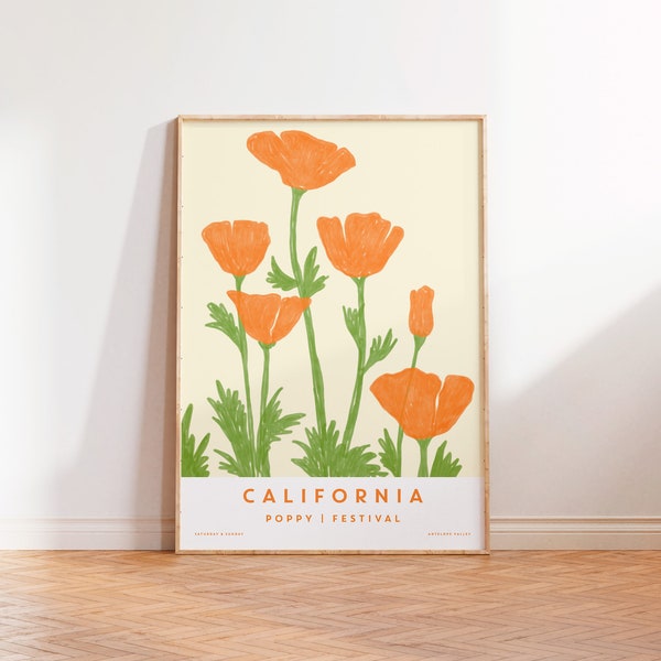 California Poppy Art - Etsy