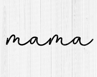 Mama Script Svg - Etsy