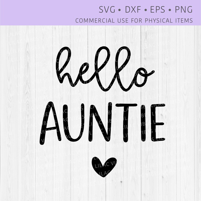 Hello Auntie SVG Hello Aunt SVG Pregnancy Announcement for - Etsy