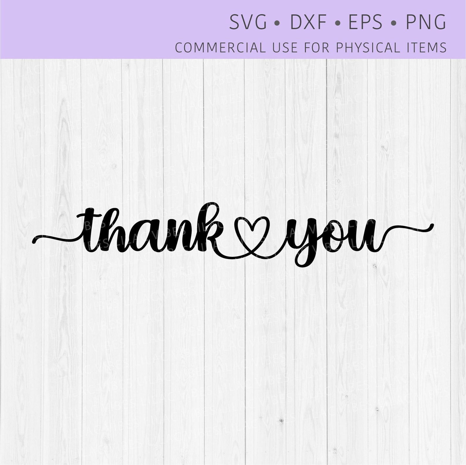 Thank You SVG File, Thank You Card Svg, Png, Dxf, Cricut Cut File ...
