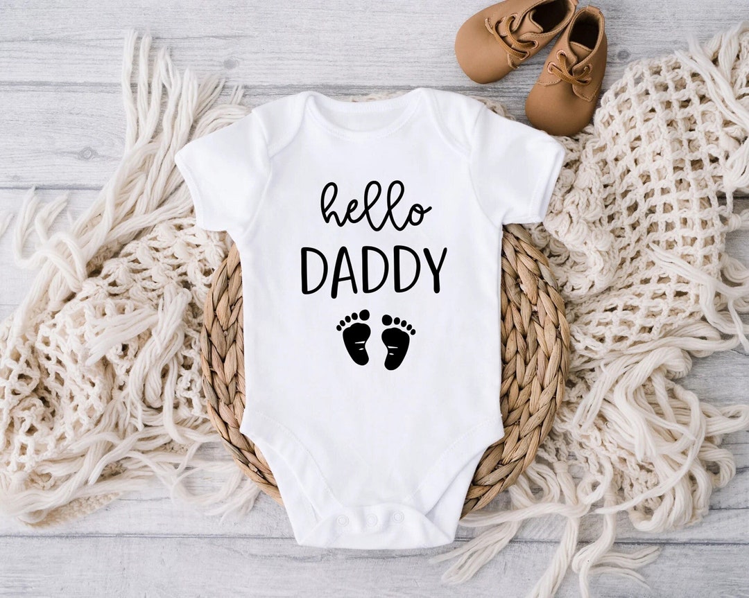 Hello Daddy SVG, Baby Announcement SVG, Pregnancy Announcement SVG for ...