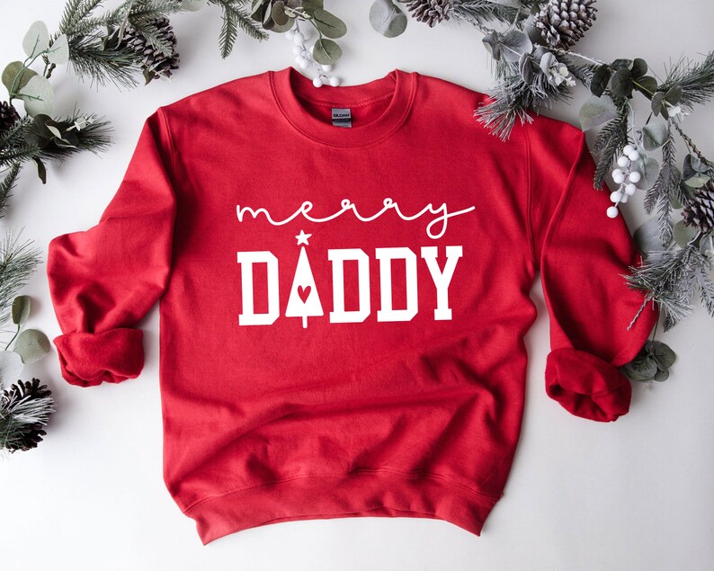 Merry Daddy SVG, Merry Daddy PNG Sublimation, Christmas Dad SVG ...
