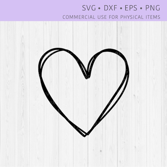 Heart SVG Heart Doodle Svg Heart Hand Drawn Clip Art Heart - Etsy Finland