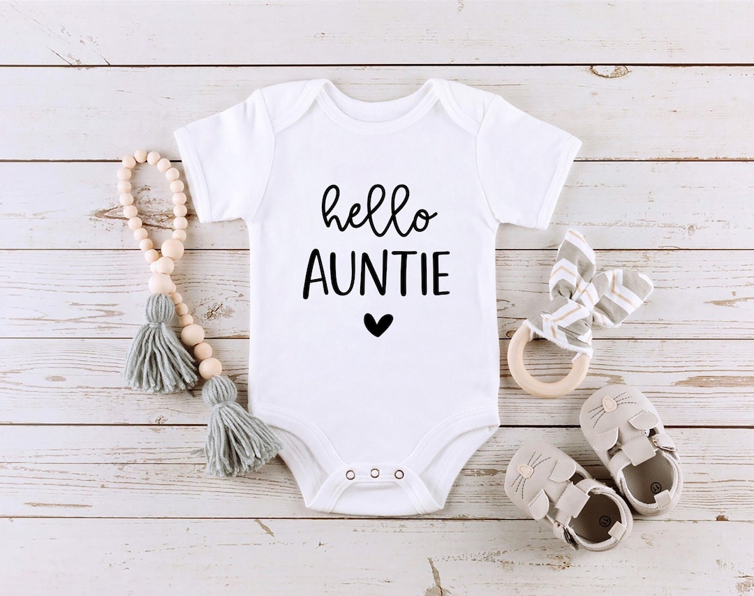 Hello Auntie SVG, Hello Aunt SVG, Pregnancy Announcement for Aunt Svg ...