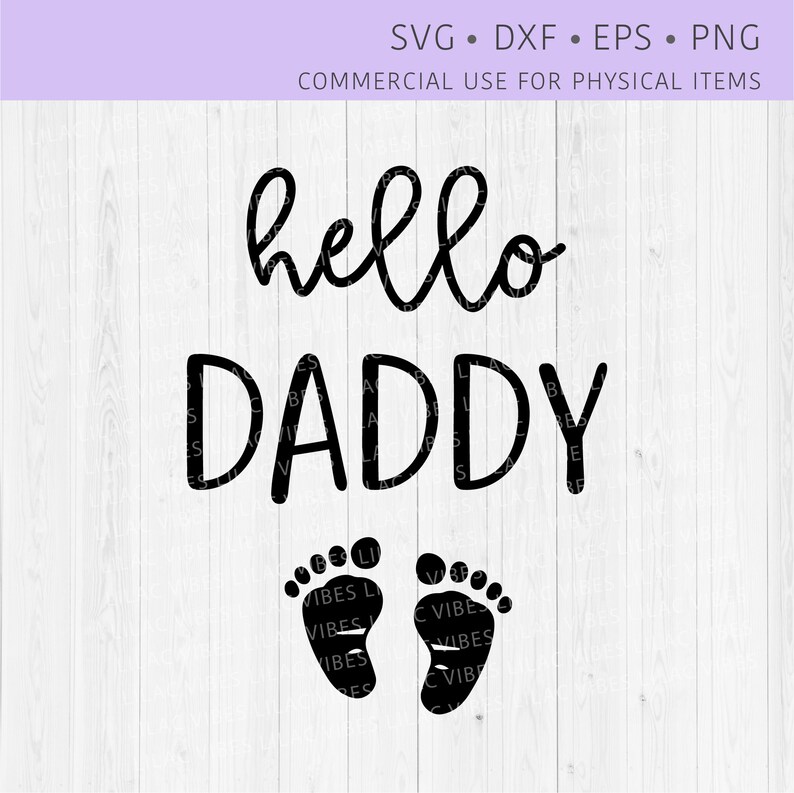 Hello Daddy SVG Baby Announcement SVG Pregnancy Announcement - Etsy
