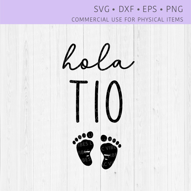 Hola Tio SVG Hola Tio PNG Pregnancy Announcement for Uncle - Etsy