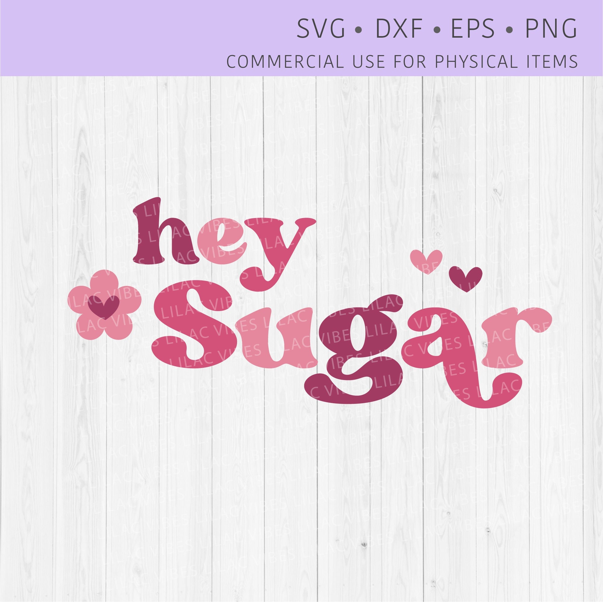 Hey Sugar SVG Hey Sugar PNG Retro Valentines SVG Valentines | Etsy