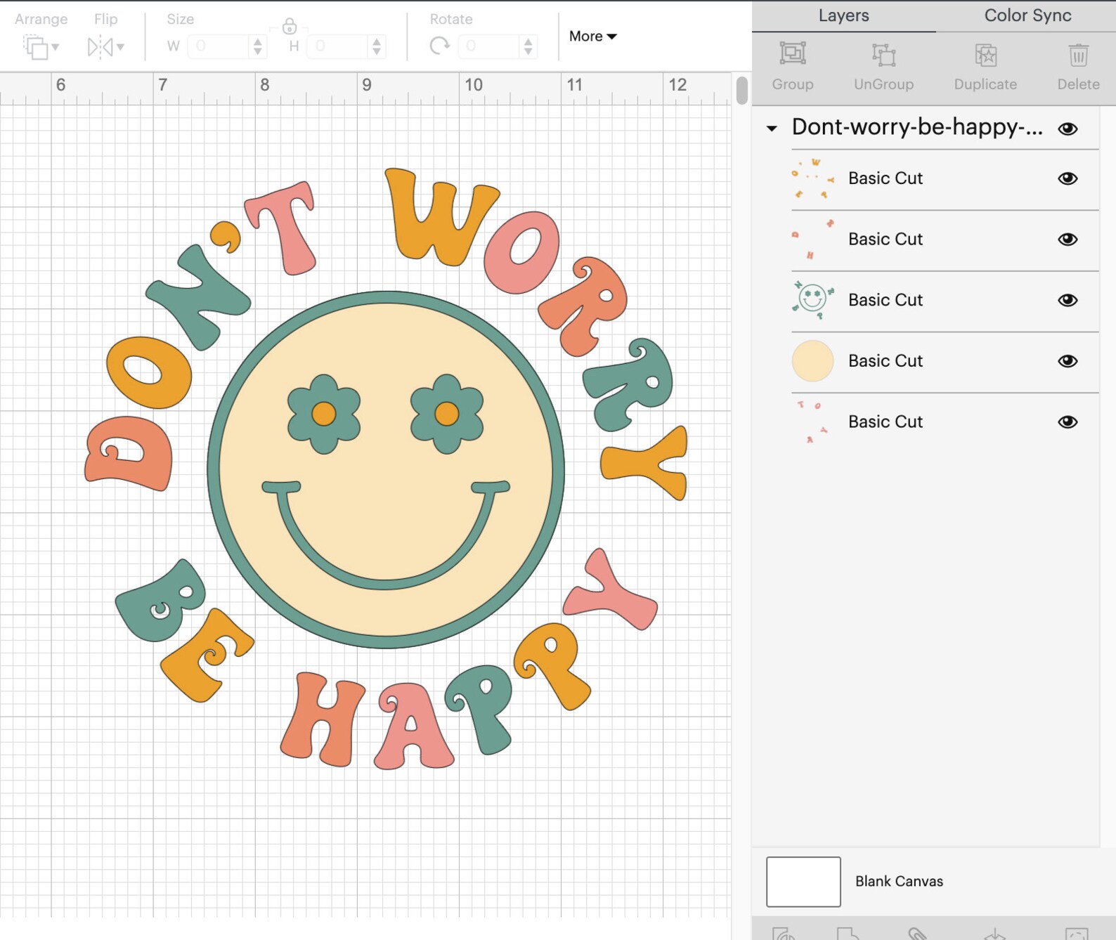 Don't Worry Be Happy Svg Good Vibes Svg Retro Hippie | Etsy