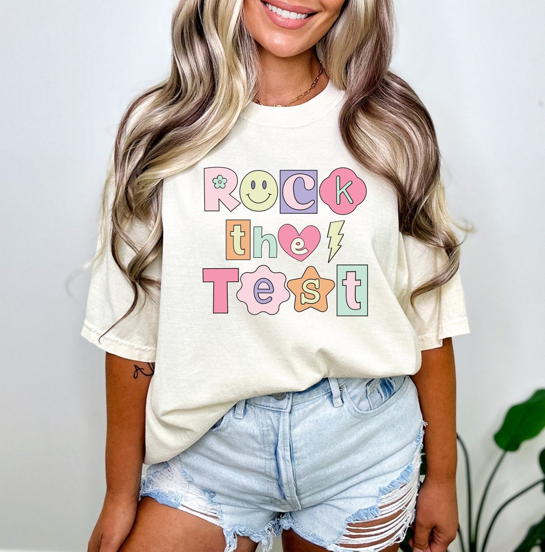 Rock the Test PNG, Test Day PNG, Testing Day Sublimation, Teacher Test ...