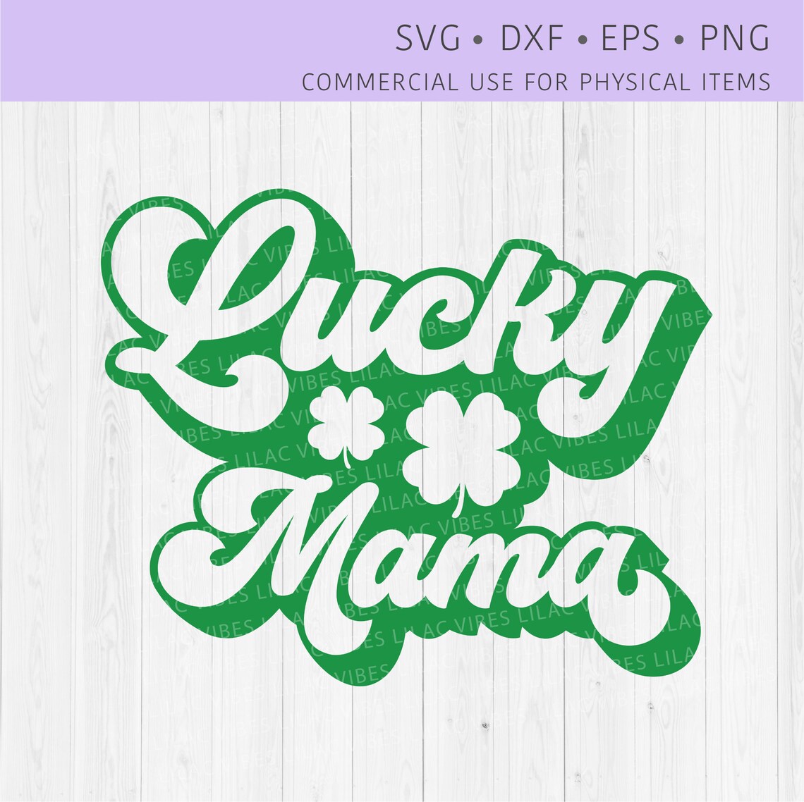 Lucky Mama Svg Retro St Patricks Svg Lucky Mama Png Lucky Etsy