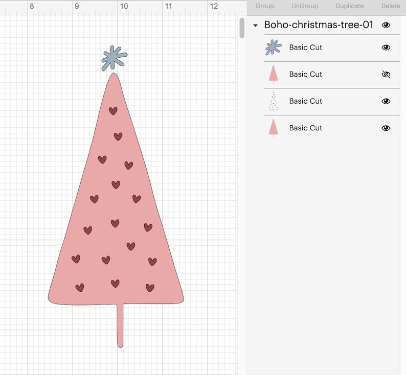 Boho Christmas Trees SVG Bundle Merry Christmas Trees PNG - Etsy
