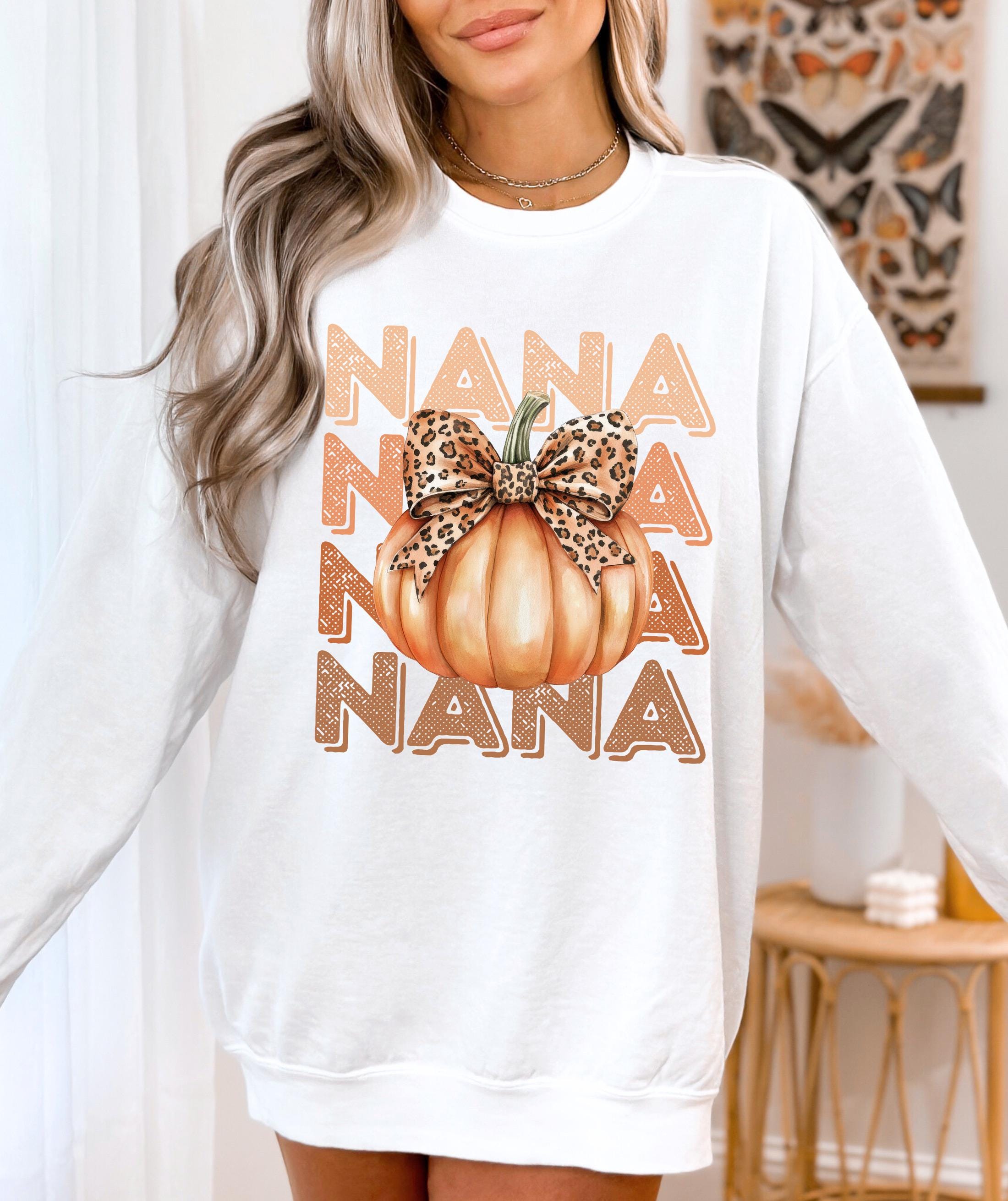 Nana Fall PNG, Coquette Nana Autumn PNG, Autumn Grandma Sublimation ...
