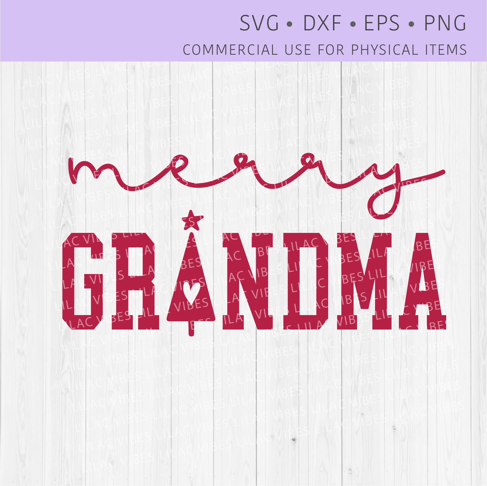 Merry Grandma SVG, Merry Grandma PNG Sublimation, Christmas Grandma Sweatshirt SVG, Grandma ...