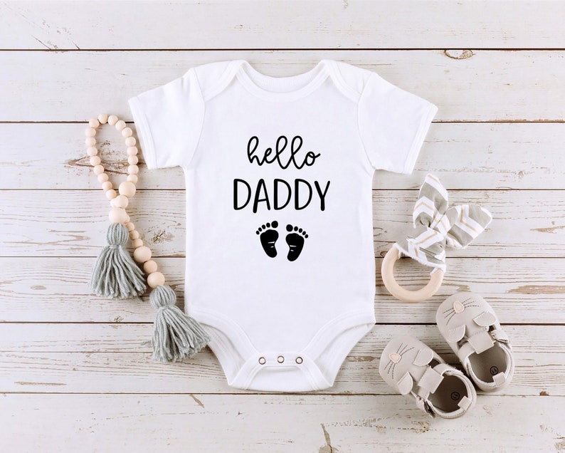 Hello Daddy SVG Baby Announcement SVG Pregnancy Announcement - Etsy