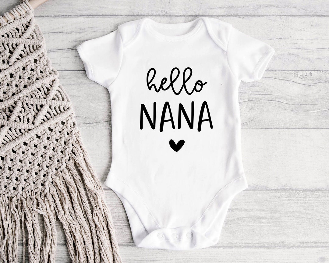Hello Nana SVG, Hello Grandma Svg, Pregnancy Announcement SVG, Baby ...