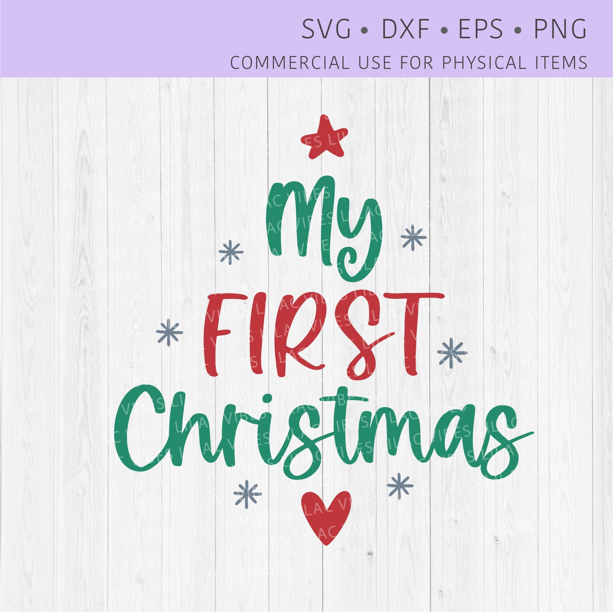 My First Christmas SVG Baby's First Christmas SVG My 1st - Etsy
