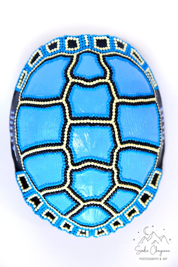 Aboriginal Art Turtle Shell