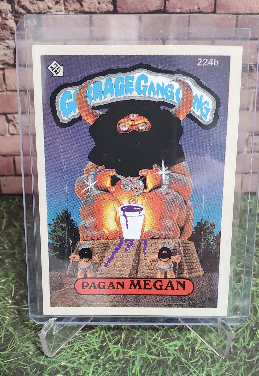 Customized Garbage Pail Kids Card Pagan MEGAN 224b "gang Gang" - Etsy
