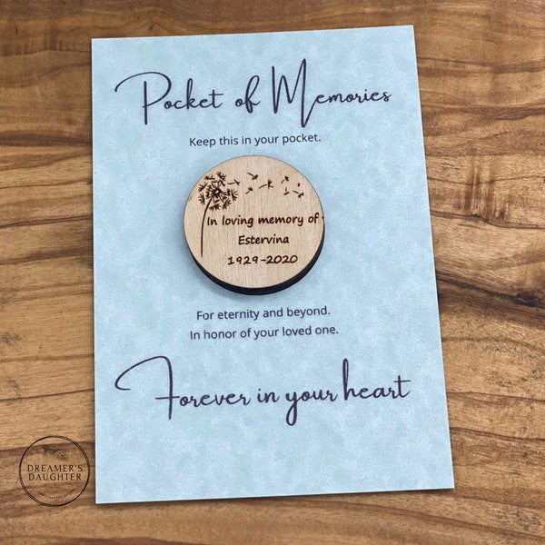 Memorial Token - Etsy
