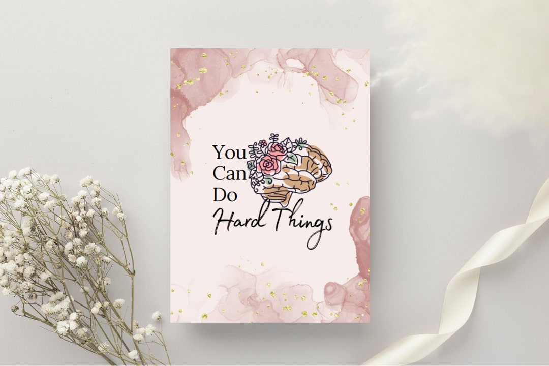 Self-care Bullet Journal you Can Do Hard Things Mental Health Journal ...
