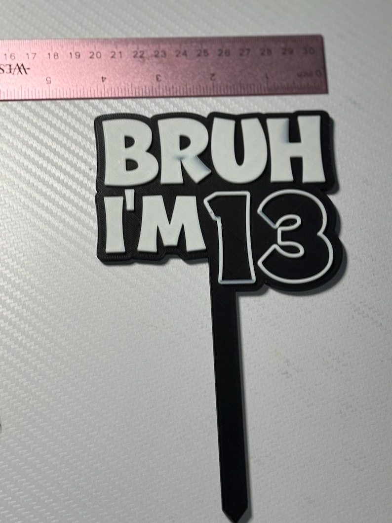 Bruh 13 Cake Topper - Etsy