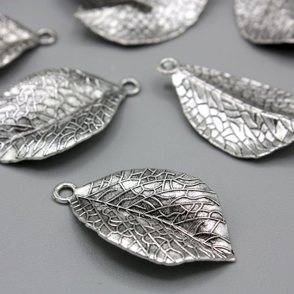 Leaf Charm - Etsy