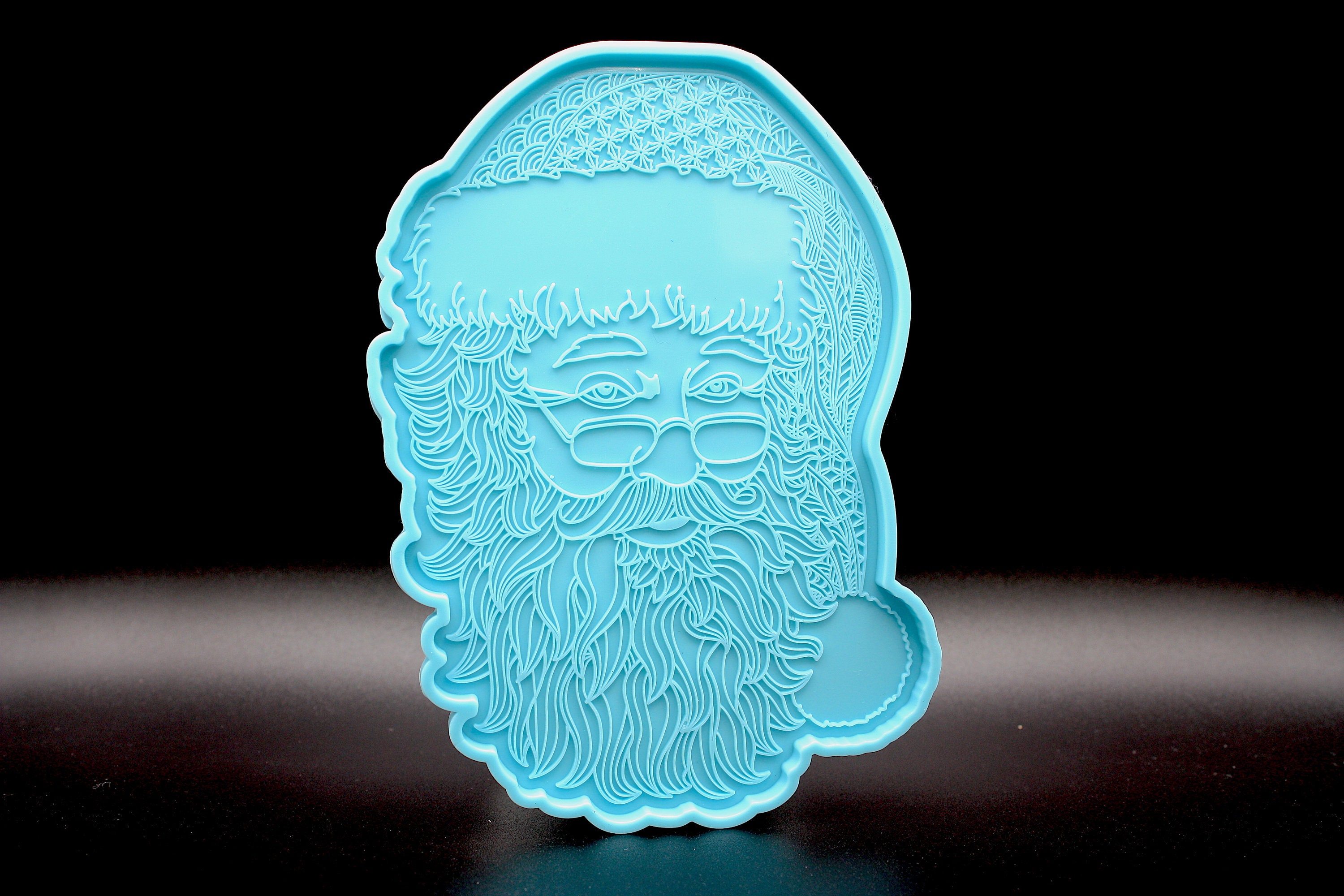 Santas Head Silicone Mold Santa Silicone Mould Christmas - Etsy