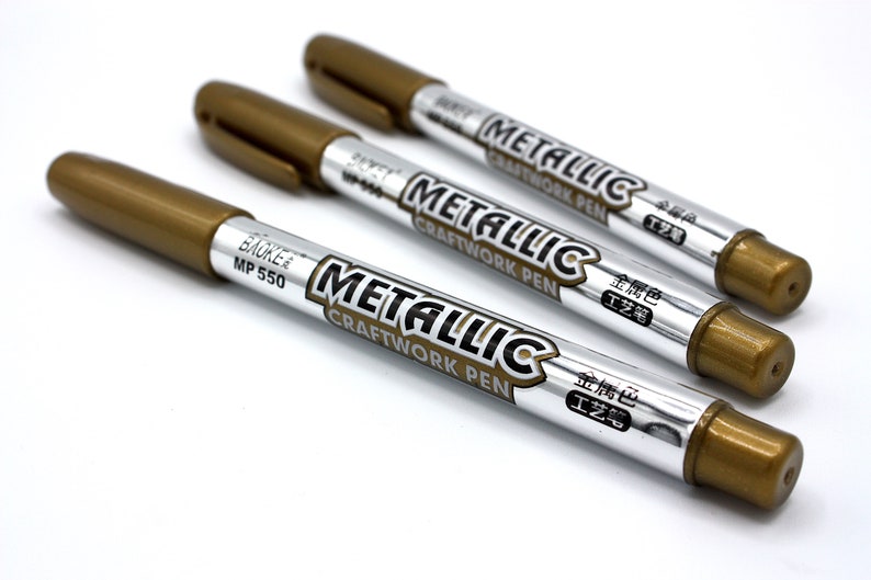 Gold Metallic Pen, Gold Felt Tip, Stationery, Drawing, Writing, Art ...