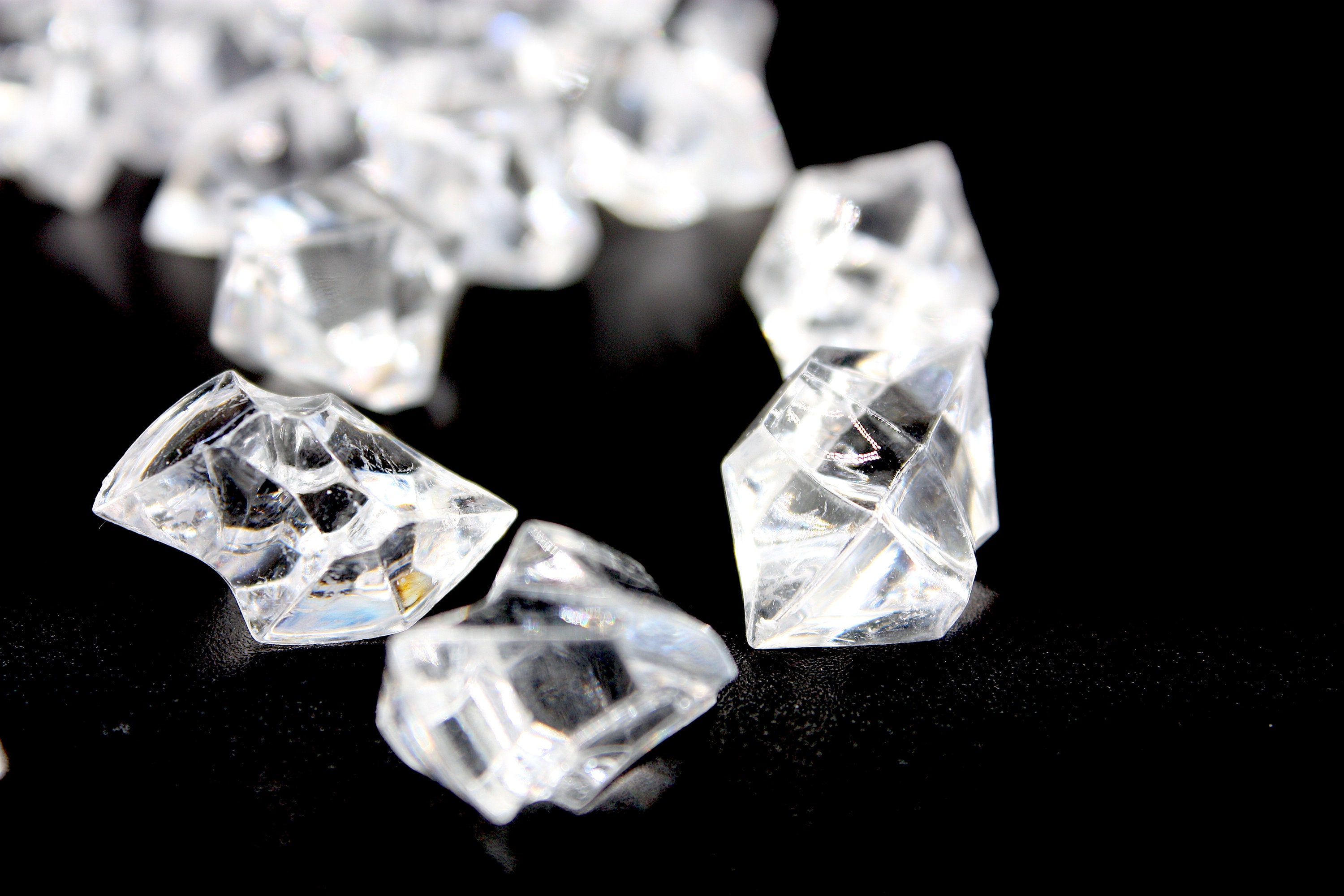 25 Diamond Ice Crystals Resin Tray Crystal Resin Tray | Etsy