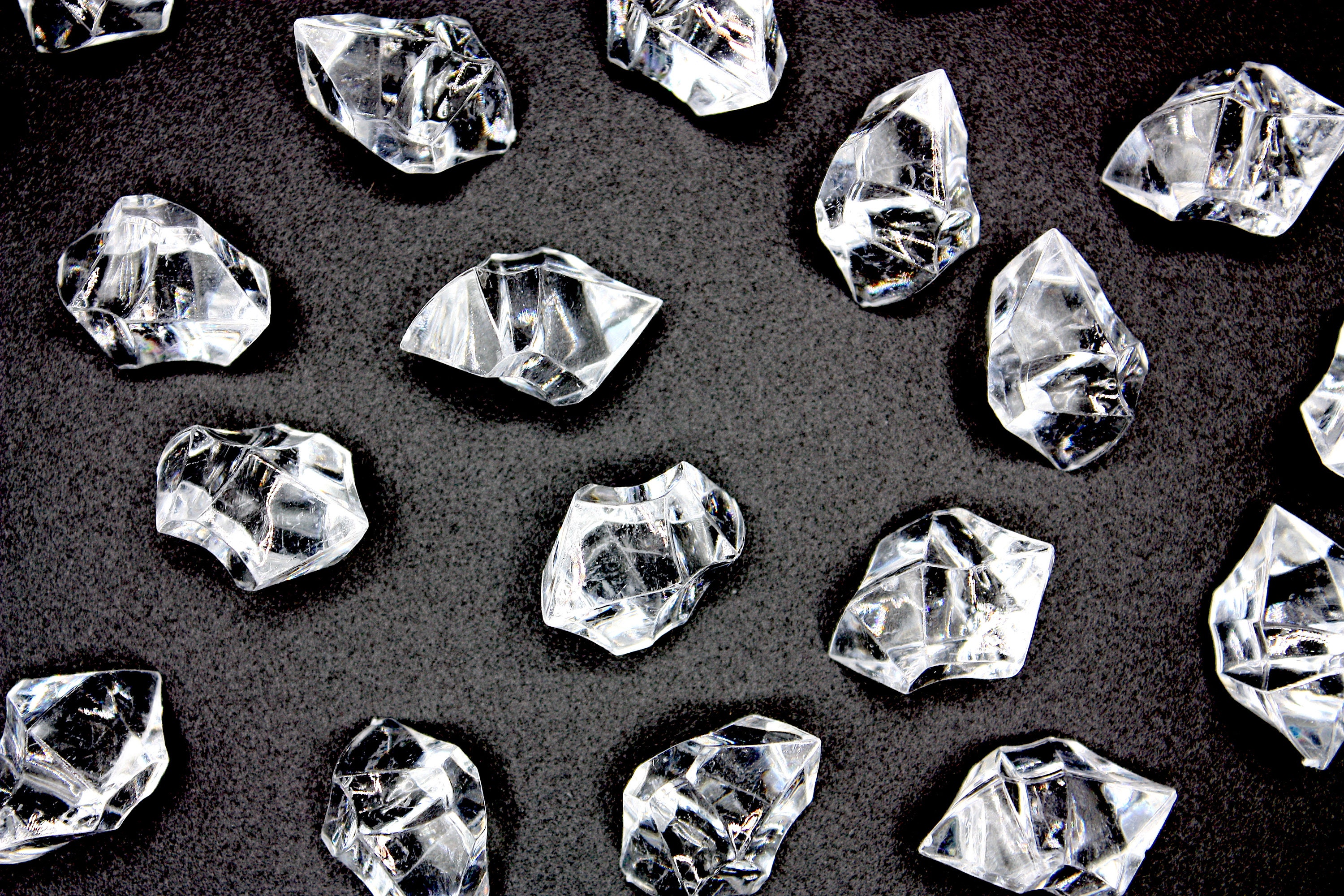 25 Diamond Ice Crystals Resin Tray Crystal Resin Tray | Etsy