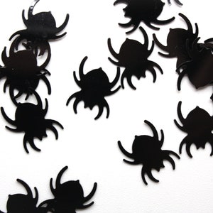 10g Chunky Spider Glitter, Black Spider Glitter, Halloween Glitter ...
