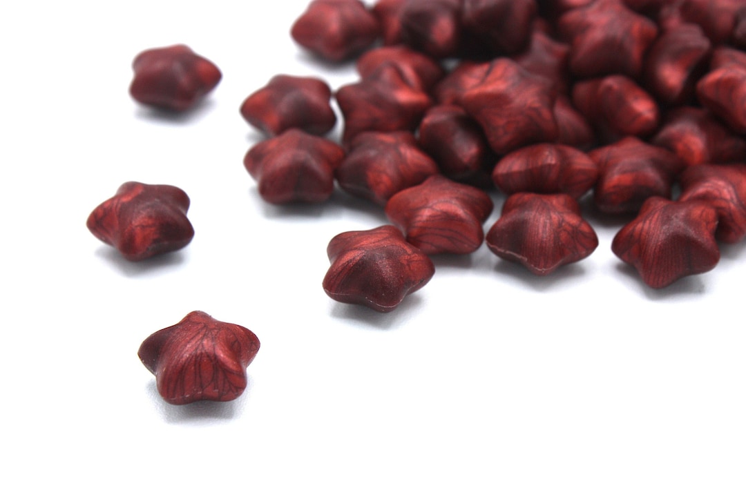 50 X Ruby Red Wax Sealing Star Beads, Wax Seal, Wax Stamping, Seal, Wax ...