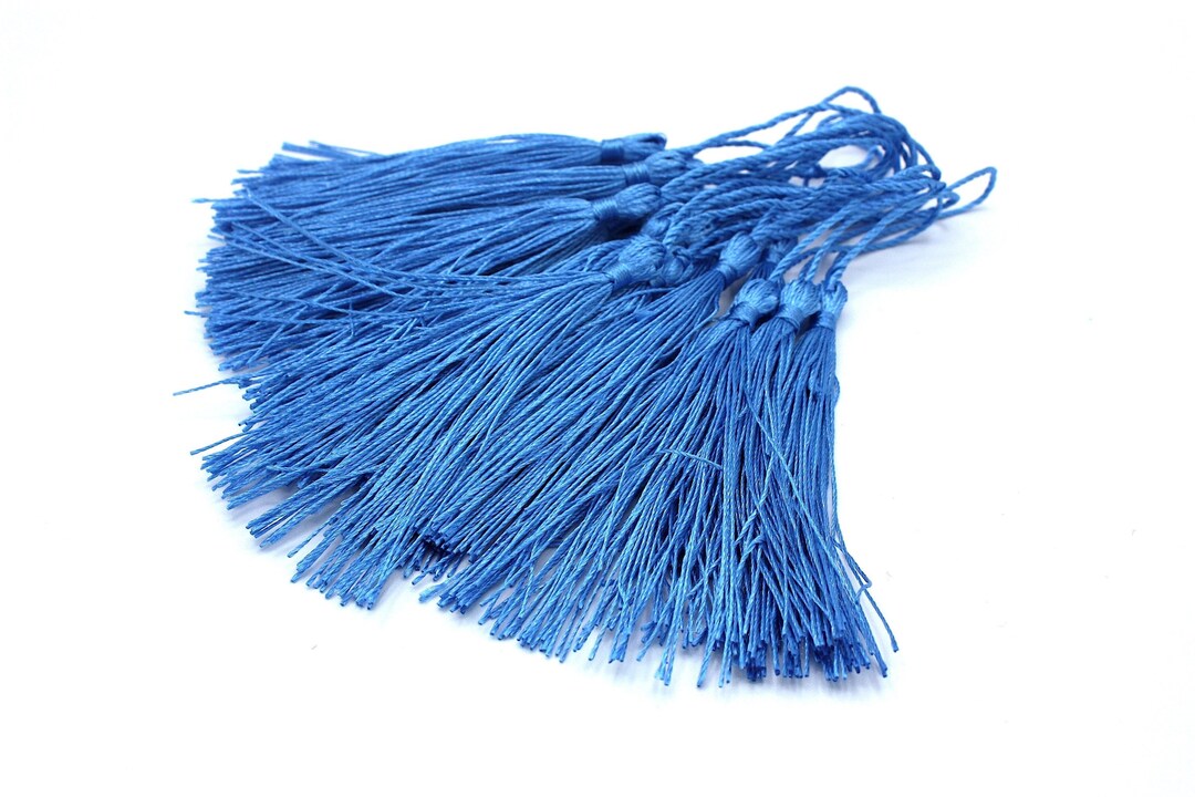 Sky Blue Silk Bookmark Tassels, DIY Bookmark, Craft Supplies, Bag ...