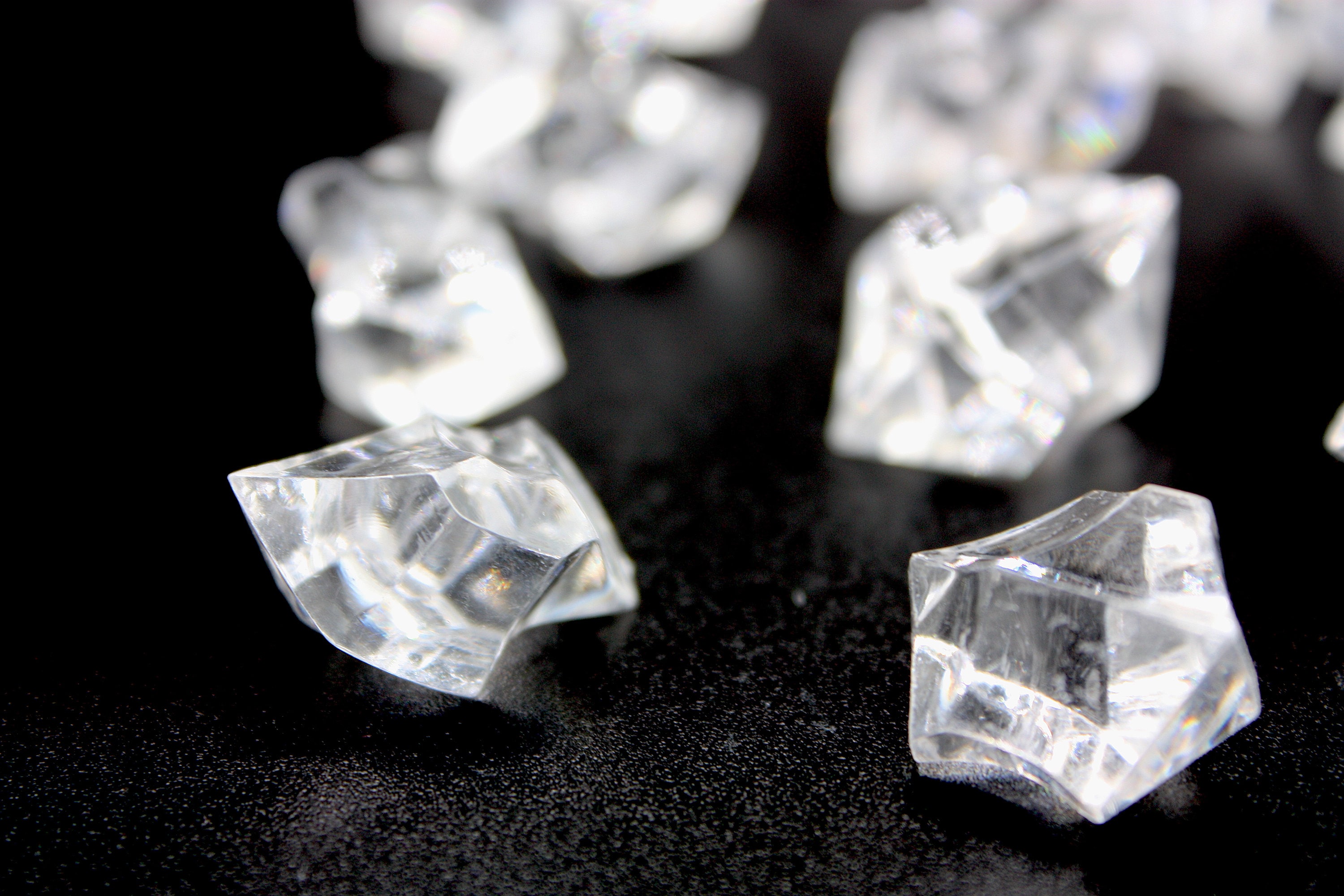 25 Diamond Ice Crystals Resin Tray Crystal Resin Tray | Etsy