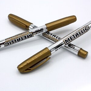 Gold Metallic Pen, Gold Felt Tip, Stationery, Drawing, Writing, Art ...