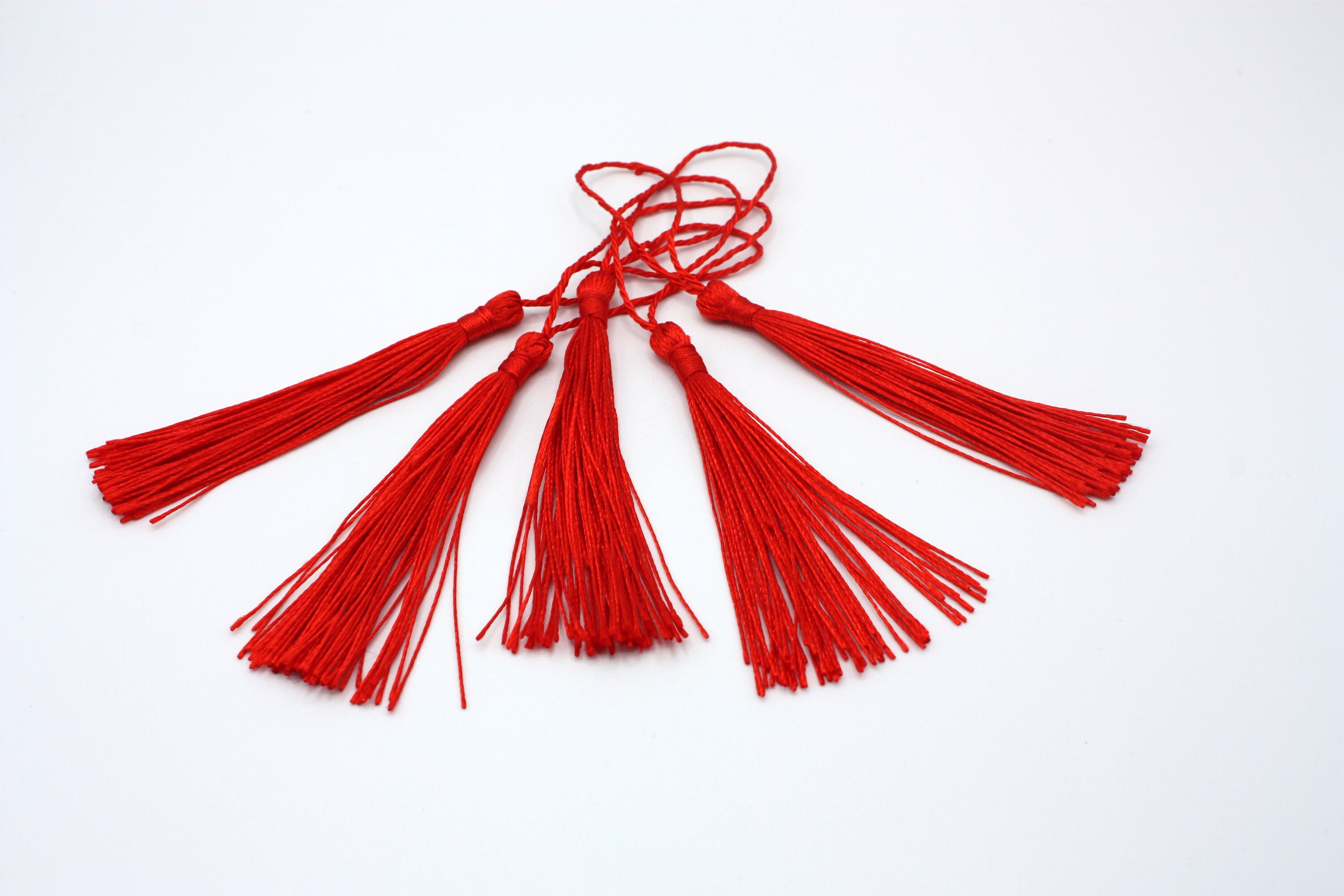 Red Silk Bookmark Tassels DIY Bookmark Craft Supplies Bag - Etsy