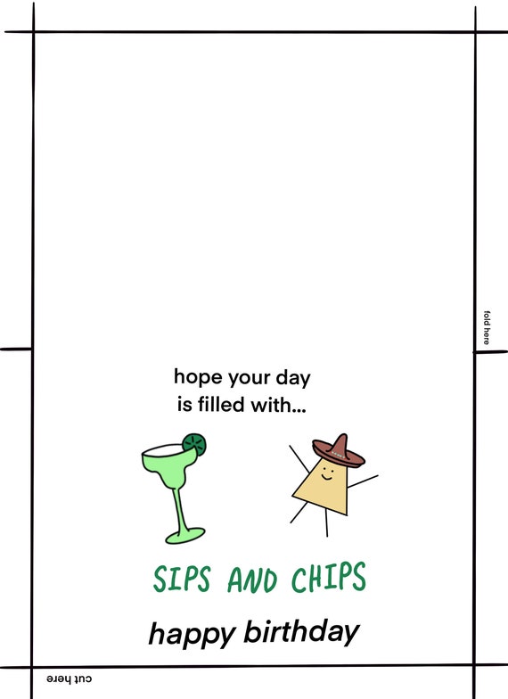Birthday Party Invitations Minimalist Sips And Dips Invitation ...