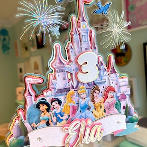 Castle Topper, Toppers of Princesses, Dolls Cake Topper, Toppers of ...