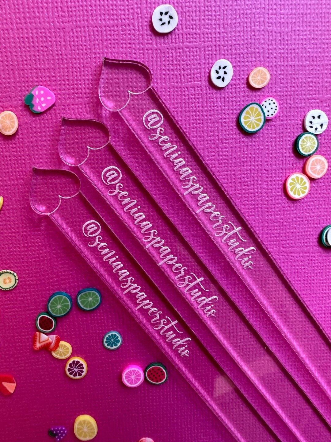 Acrylic Personalized Cake Topper Sticks, Acrylic Sticks 6", Acrylic ...