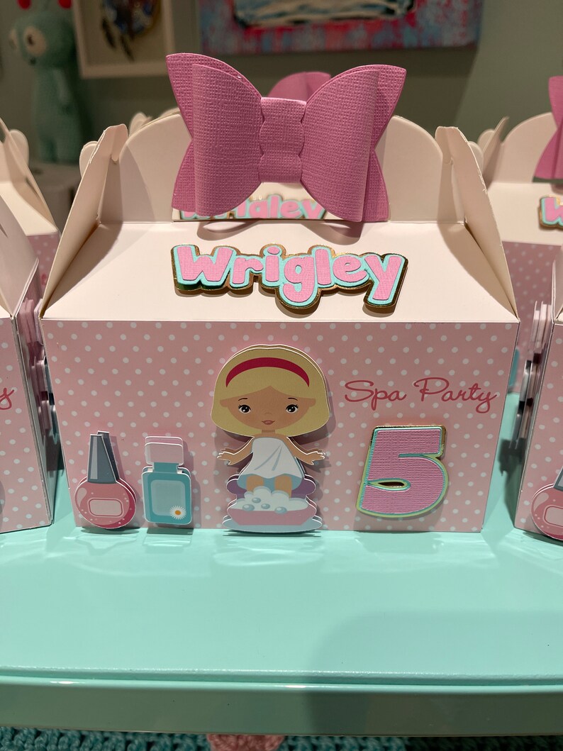 Princess Spa Party Boxes Spa Party Boxes Spa Party Favor | Etsy