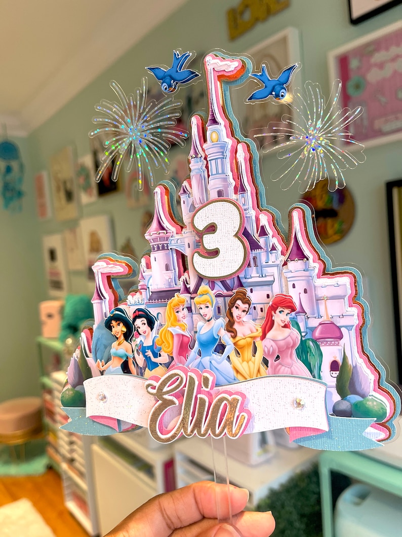 Castle Topper, Toppers of Princesses, Dolls Cake Topper, Toppers of ...