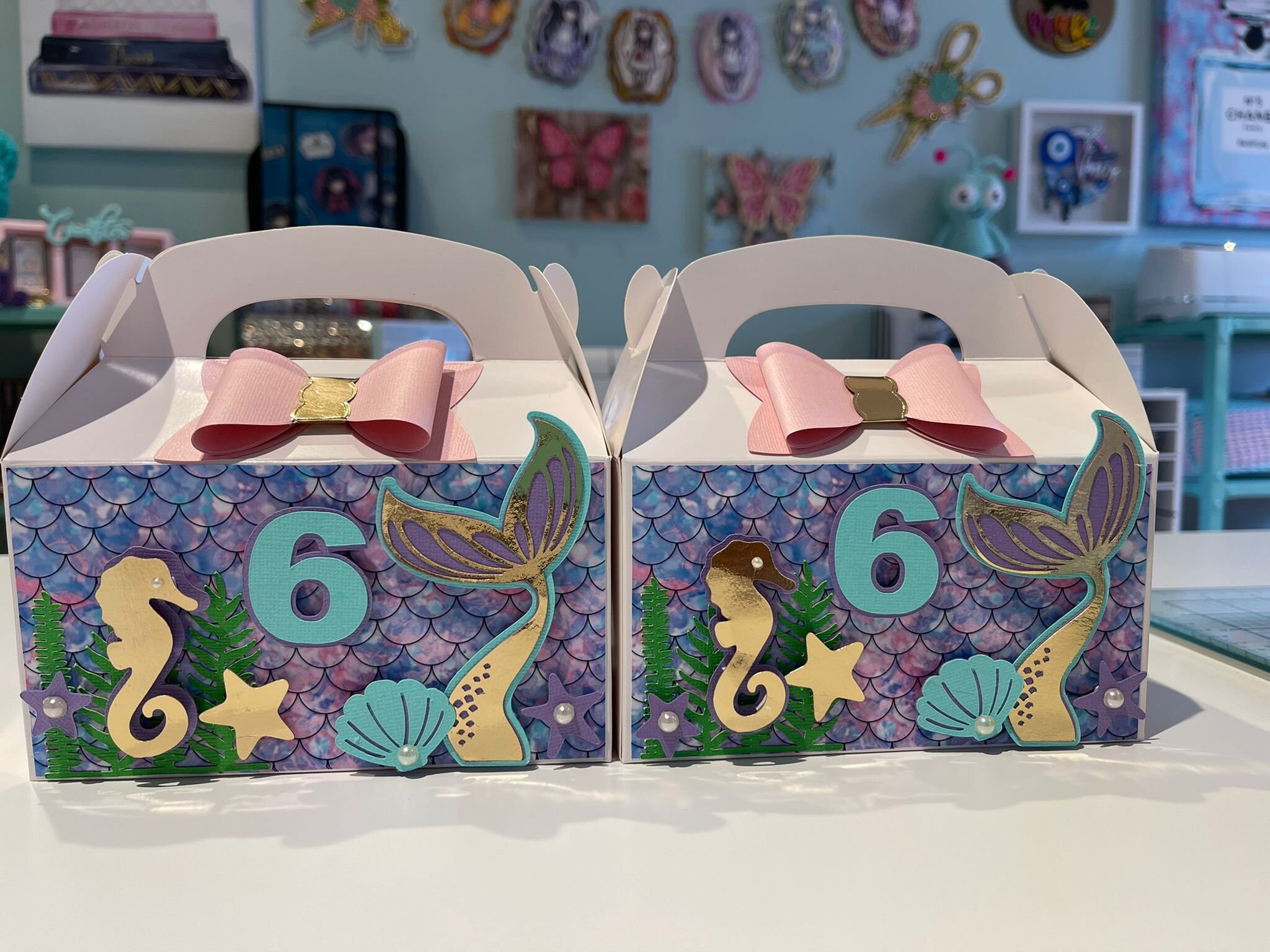 Mermaid Favor Boxes, Mermaid Party, Mermaid Favor Gable Boxes - Etsy