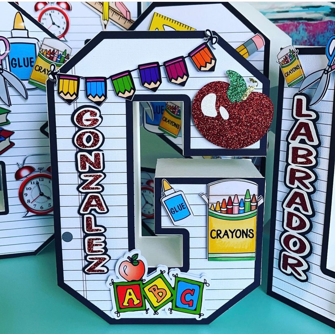 Teachers 3D Letters, 3D Letters, Back to School Gift, Teachers ...