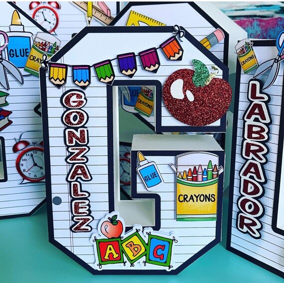 Teachers 3D Letters 3D Letters Back to School Gift Teachers - Etsy