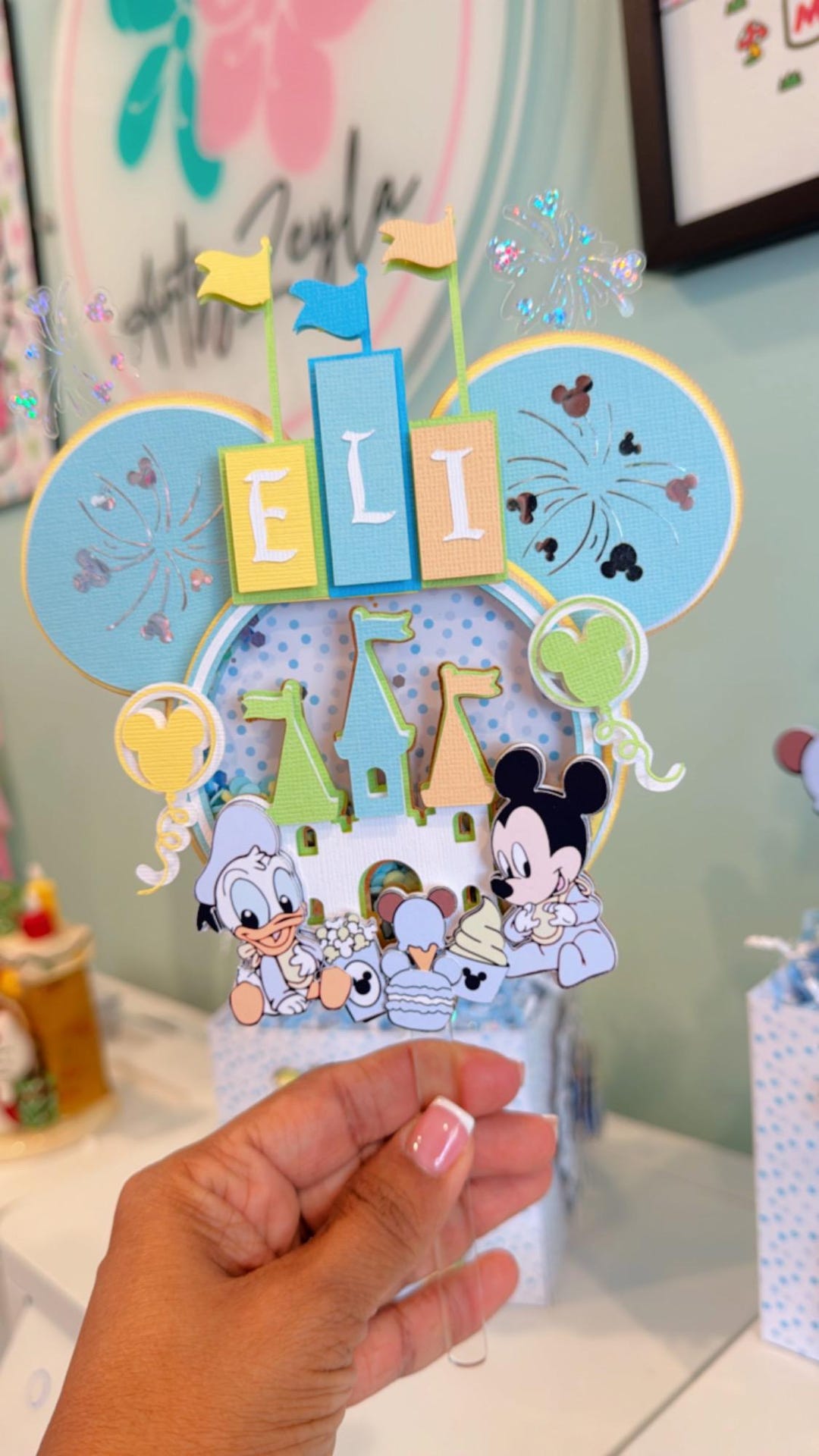 Mickey Cake Topper, Cake Topper Mickey, Castle Cake Toper, Magic Cake ...