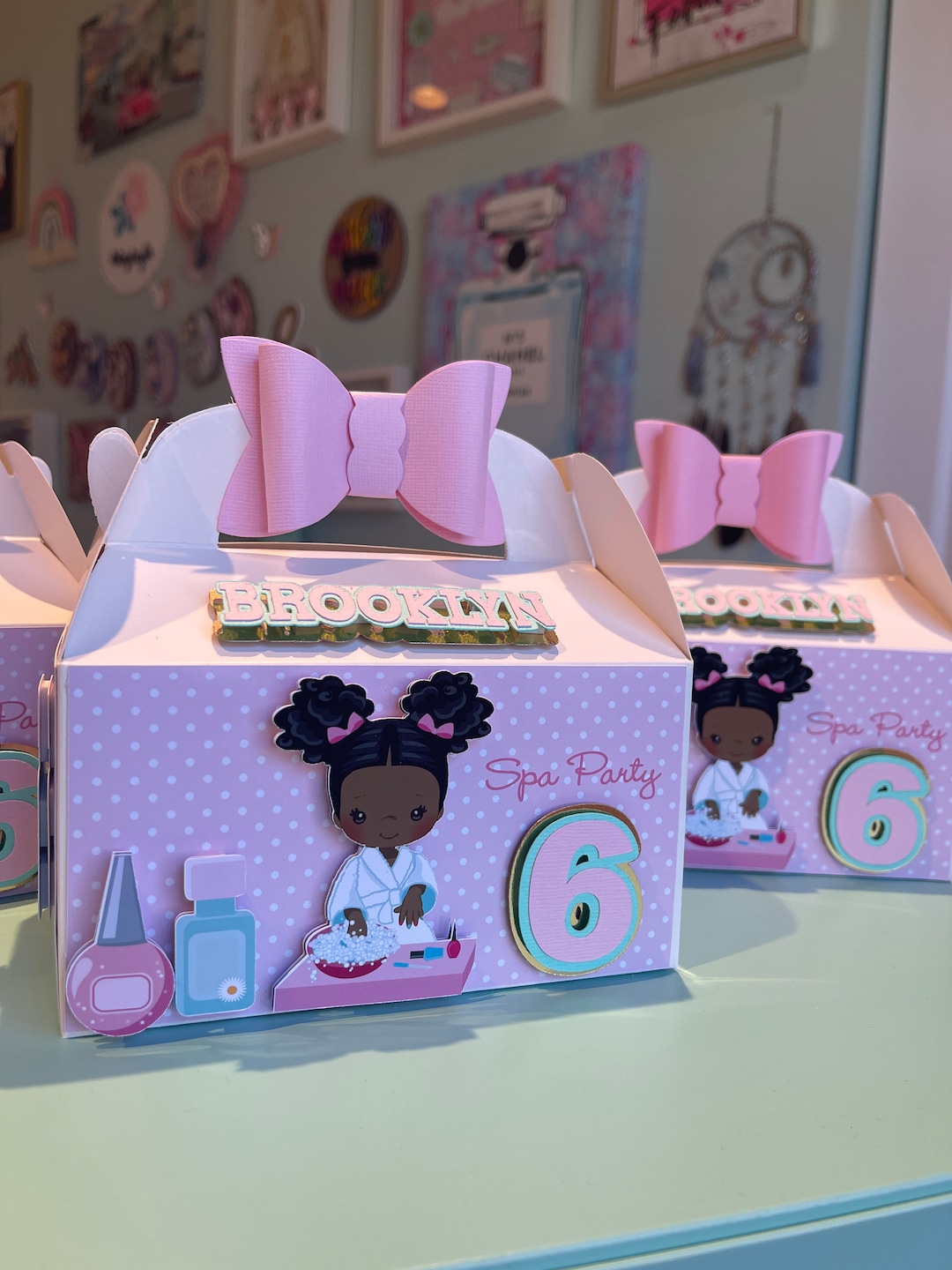 Princess Spa Party Boxes, Spa Party Boxes, Spa Party Favor Boxes, Spa ...