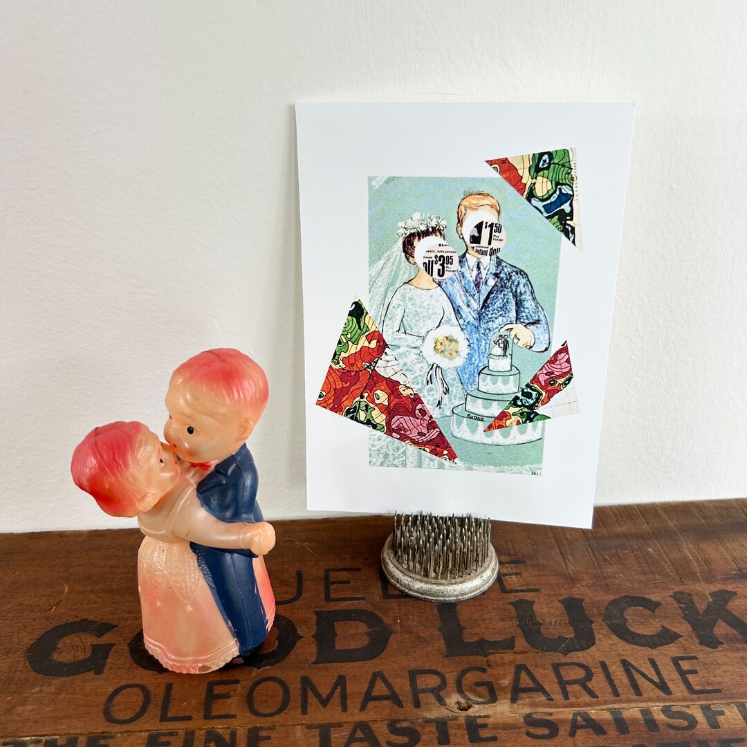 5 X 7 Print of Original Cut & Paste Collage - Cutting Corners - Etsy